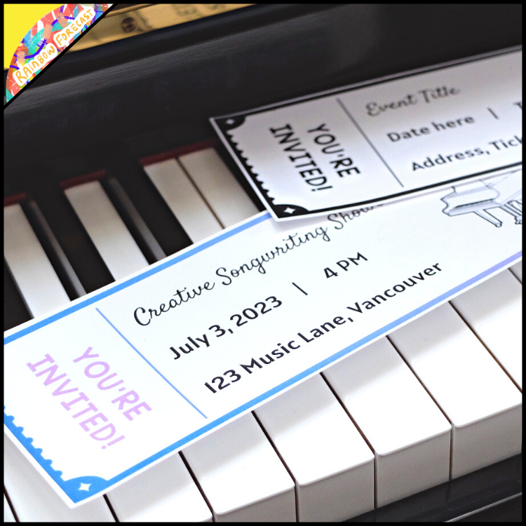 DIY Recital Prep Editable Music Concert Recital Programme Printable PDF ...