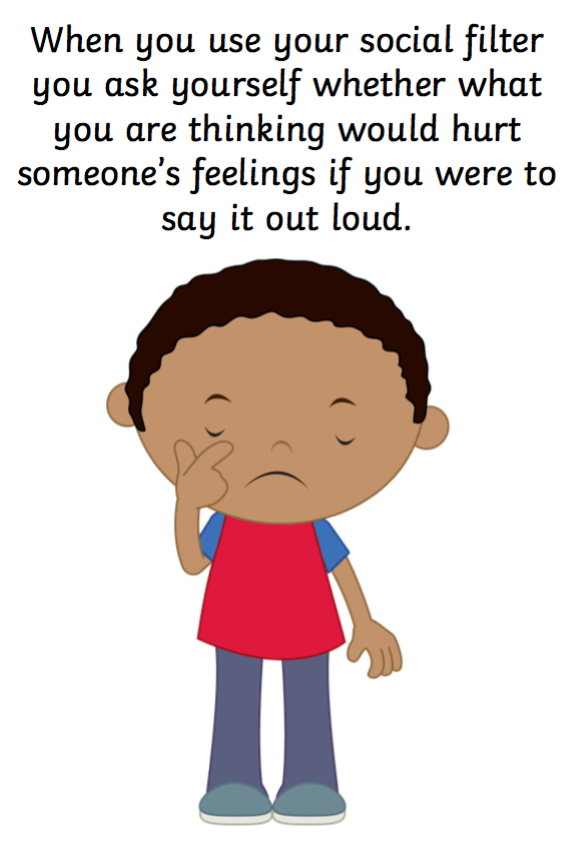 Using a Social Filter Social Story | Made By Teachers