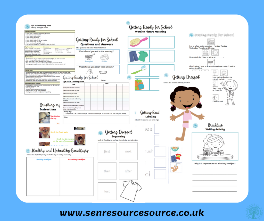 Functional Life Skills - Getting Ready for School | Made By Teachers