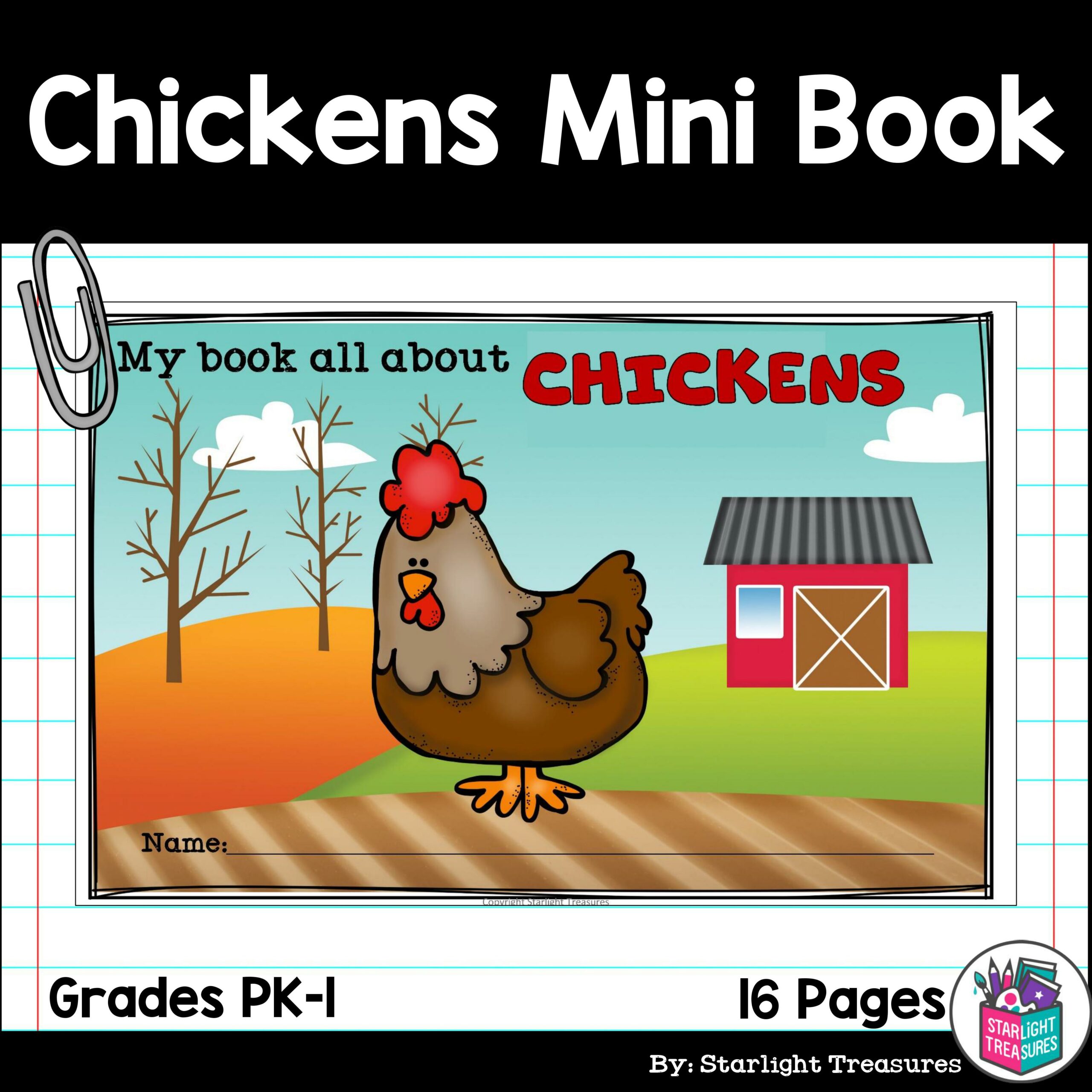 Chickens Mini Book for Early Readers - Animal Study | Made By Teachers