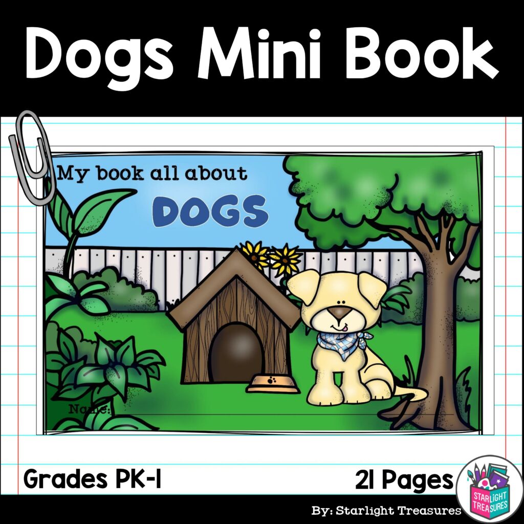 Dogs Mini Book for Early Readers - Animal Study | Made By Teachers