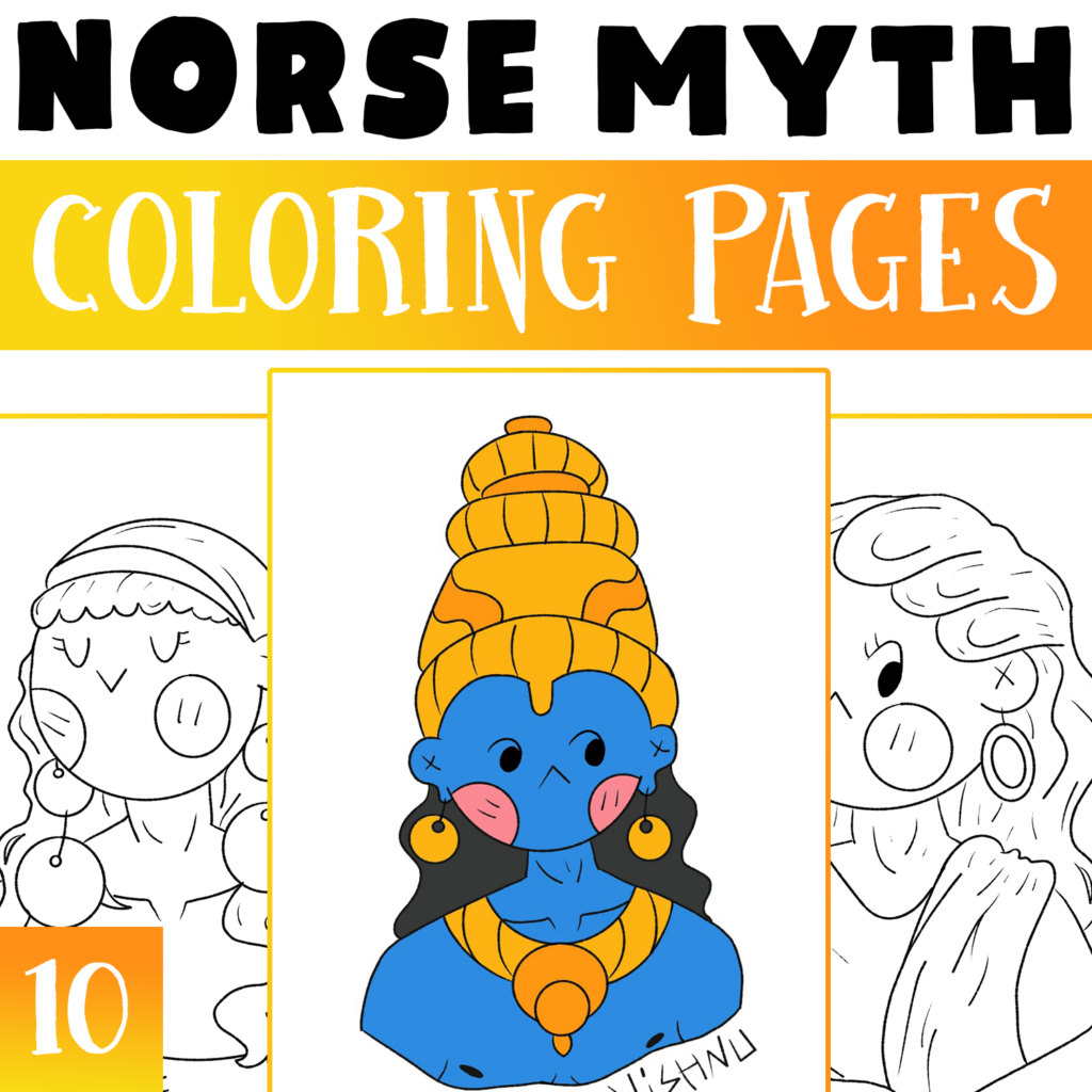 Norse Mythology Gods Coloring pages, Myths and Legends Coloring ...