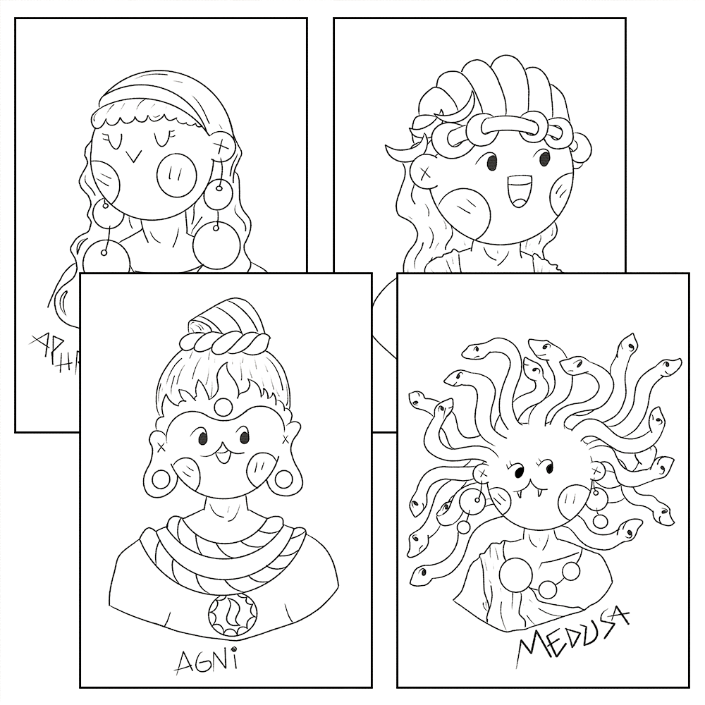 Norse Mythology Gods Coloring pages, Myths and Legends Coloring ...