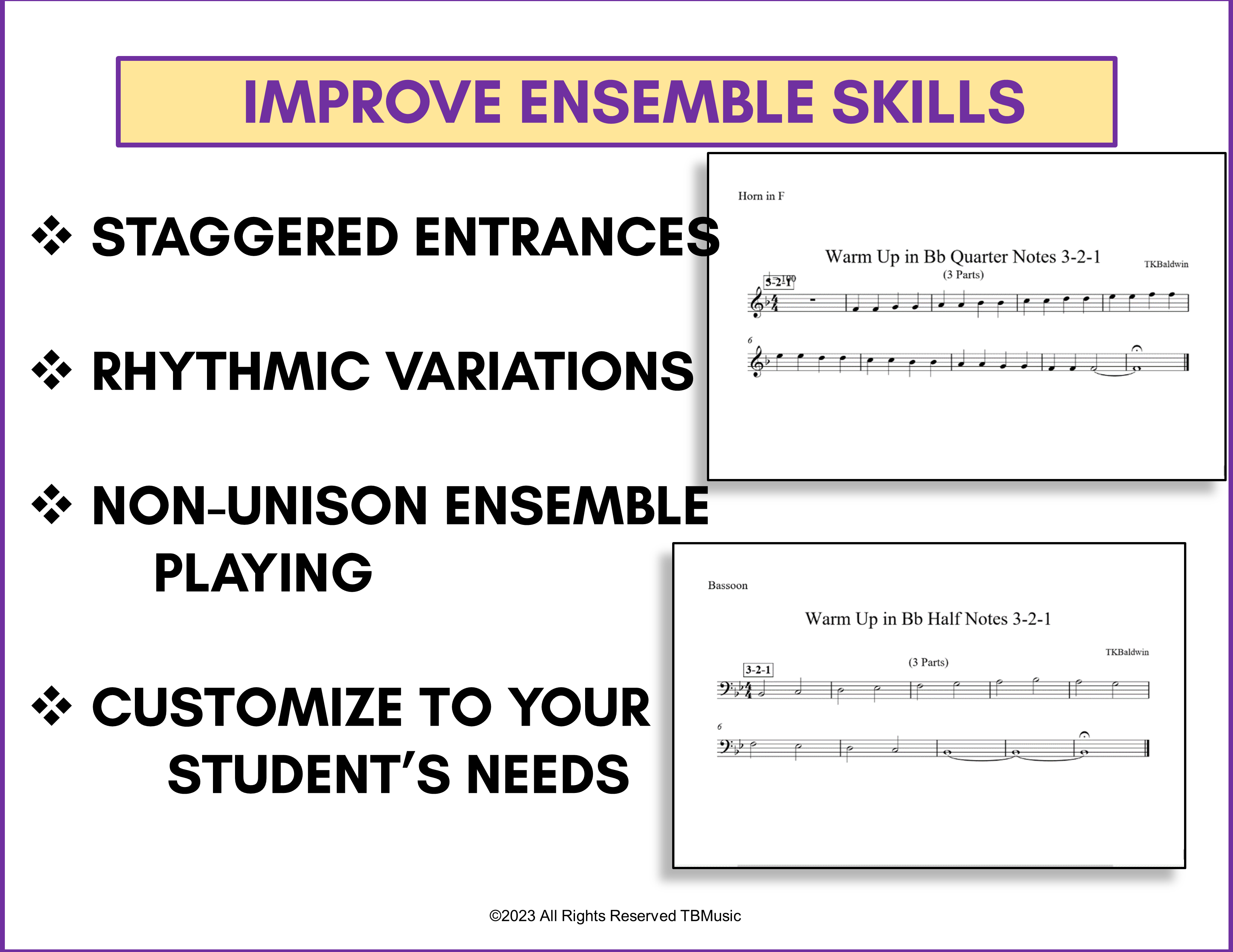 Band Warm Up | Made By Teachers