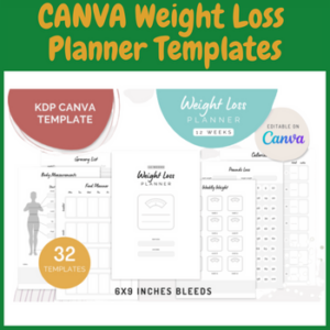 CANVA Weight Loss Planner Templates | Made By Teachers