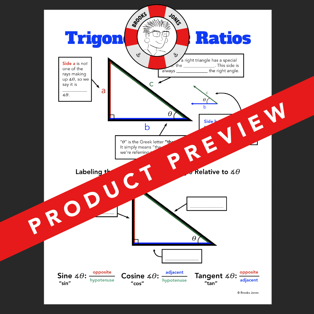 Intro to Trig Ratios: Guided Notes Activity and Poster | Made By Teachers
