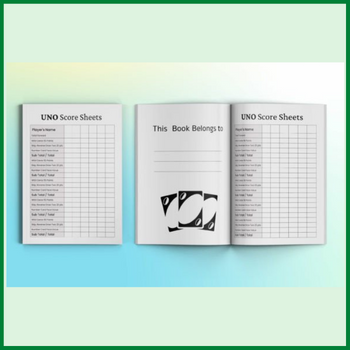 Uno Score Sheet KDP Interior | Made By Teachers