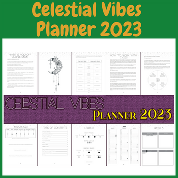 Celestial Vibes Planner 2023 | Made By Teachers