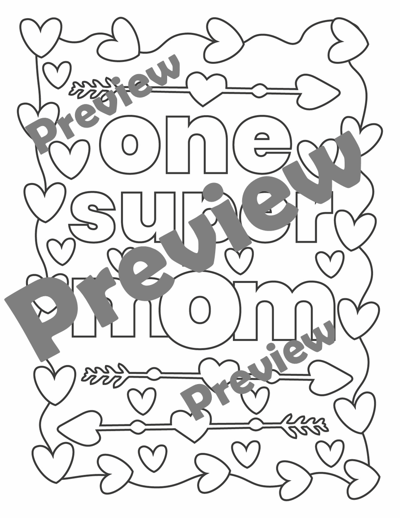 Mother's Day Coloring Pages : Sweet & Inspiring Illustrations to Color ...