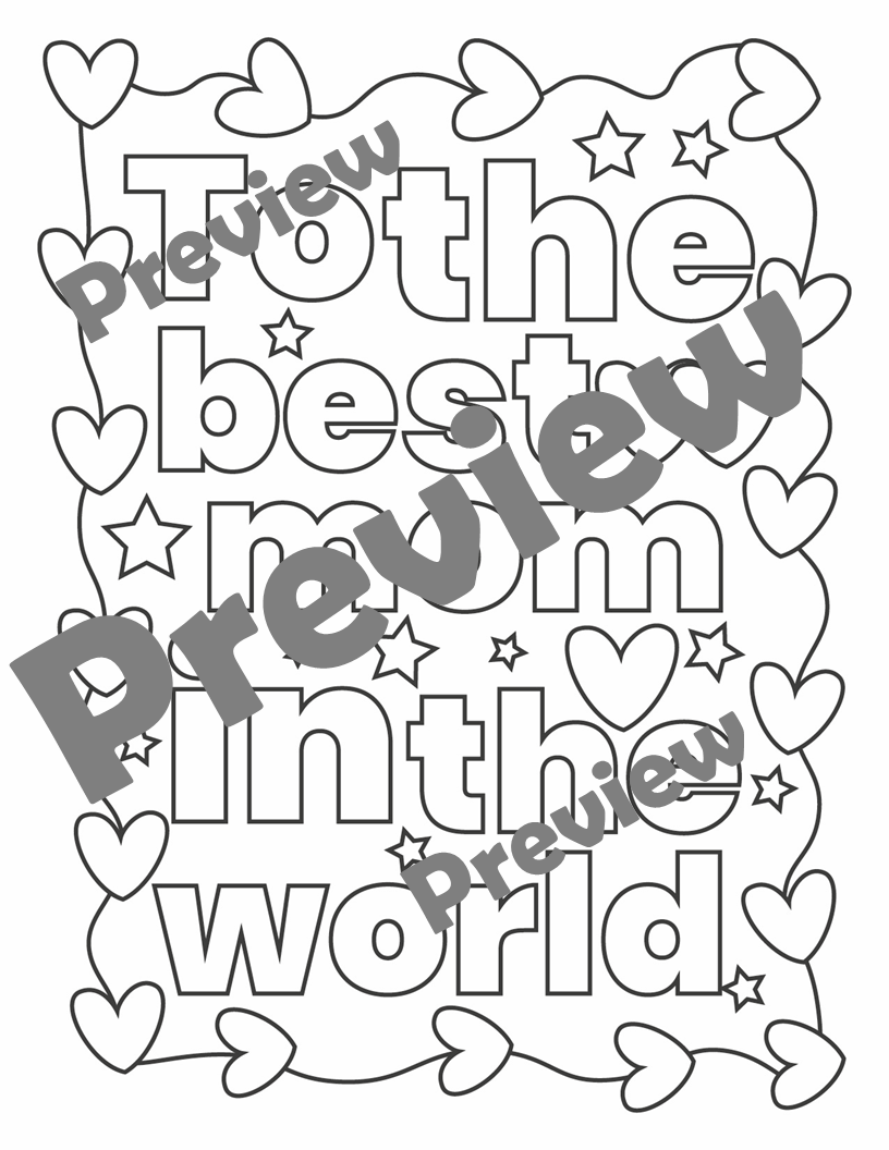 Mother's Day Coloring Pages : Sweet & Inspiring Illustrations to Color ...