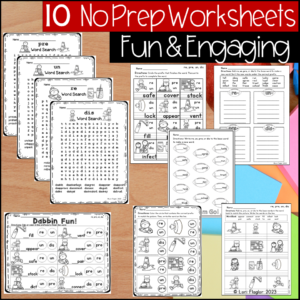 Prefixes- re, pre, un, dis Word Work Activities | Made By Teachers