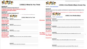 2nd Grade Area Models (Maps) 2.ESS2.2 Activities | Made By Teachers