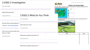 2nd Grade Area Models (Maps) 2.ESS2.2 Activities | Made By Teachers