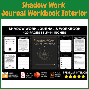 Shadow Work Journal Workbook Interior | Made By Teachers