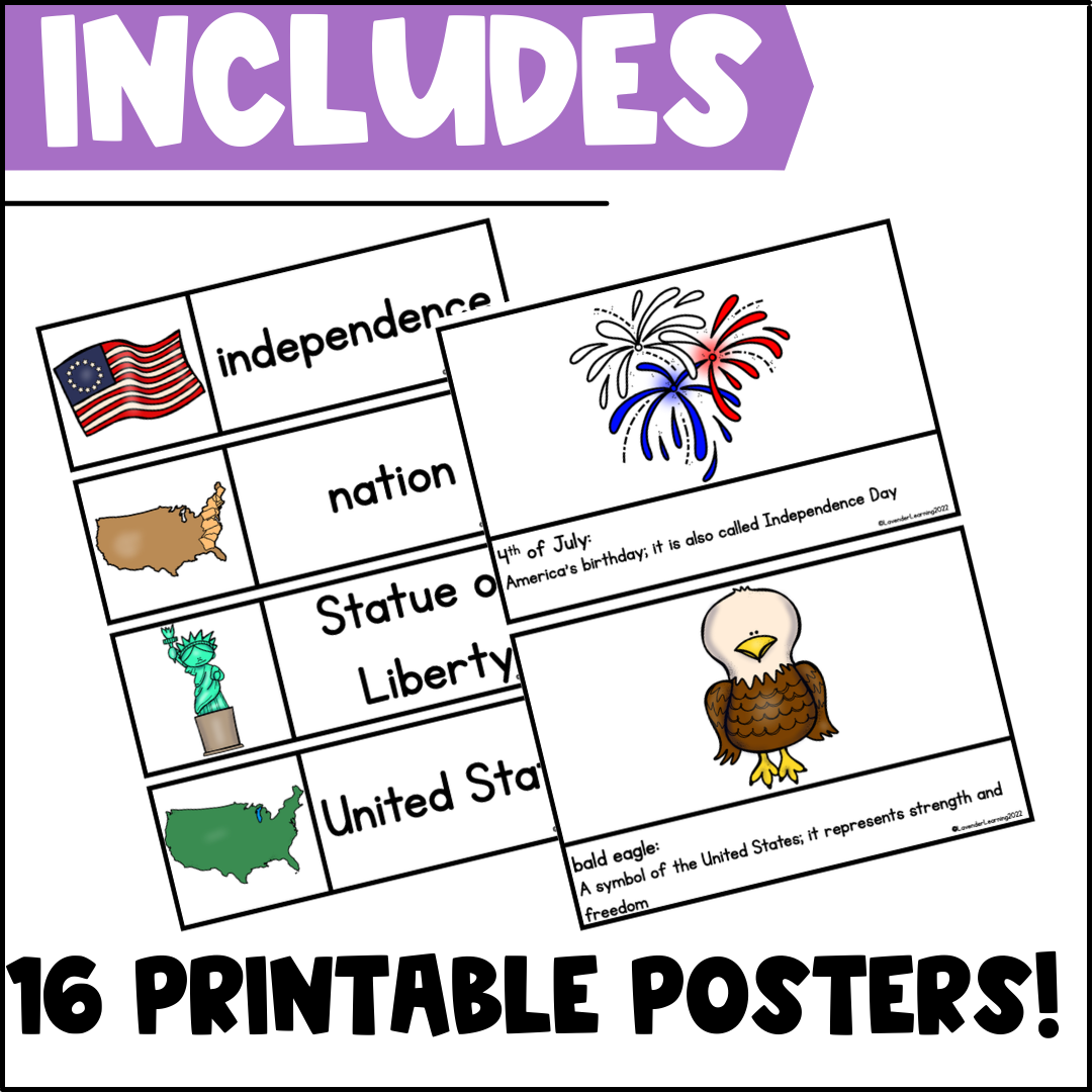 4th of July Social Studies Activities for Kindergarten & 1st Grade ...