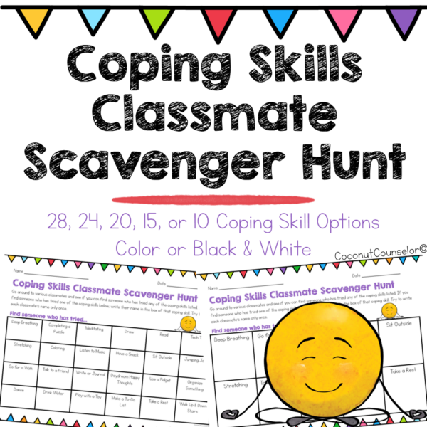 Coping Skills Scavenger Hunt | Made By Teachers