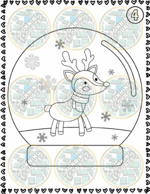 Snow Globe Coloring Pages V.1 | Made By Teachers