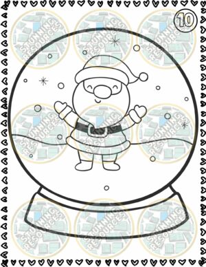 Snow Globe Coloring Pages V.3 | Made By Teachers