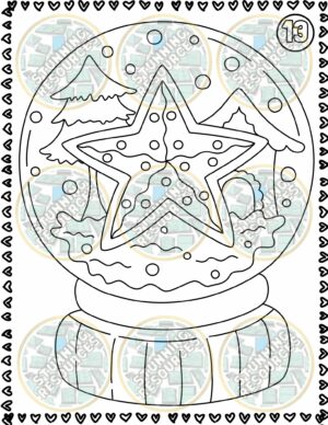 Snow Globe Coloring Pages V.4 | Made By Teachers
