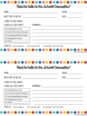 School Counselor Referral Forms | Made By Teachers