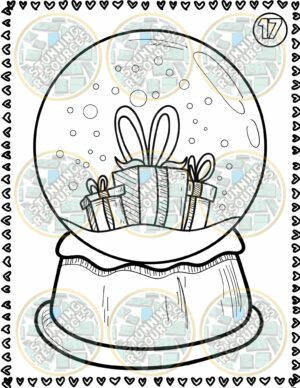 Snow Globe Coloring Pages V.5 | Made By Teachers
