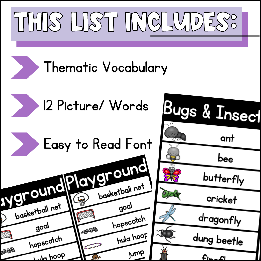 Dictionaries with Pictures for Kindergarten Writing Centers ...