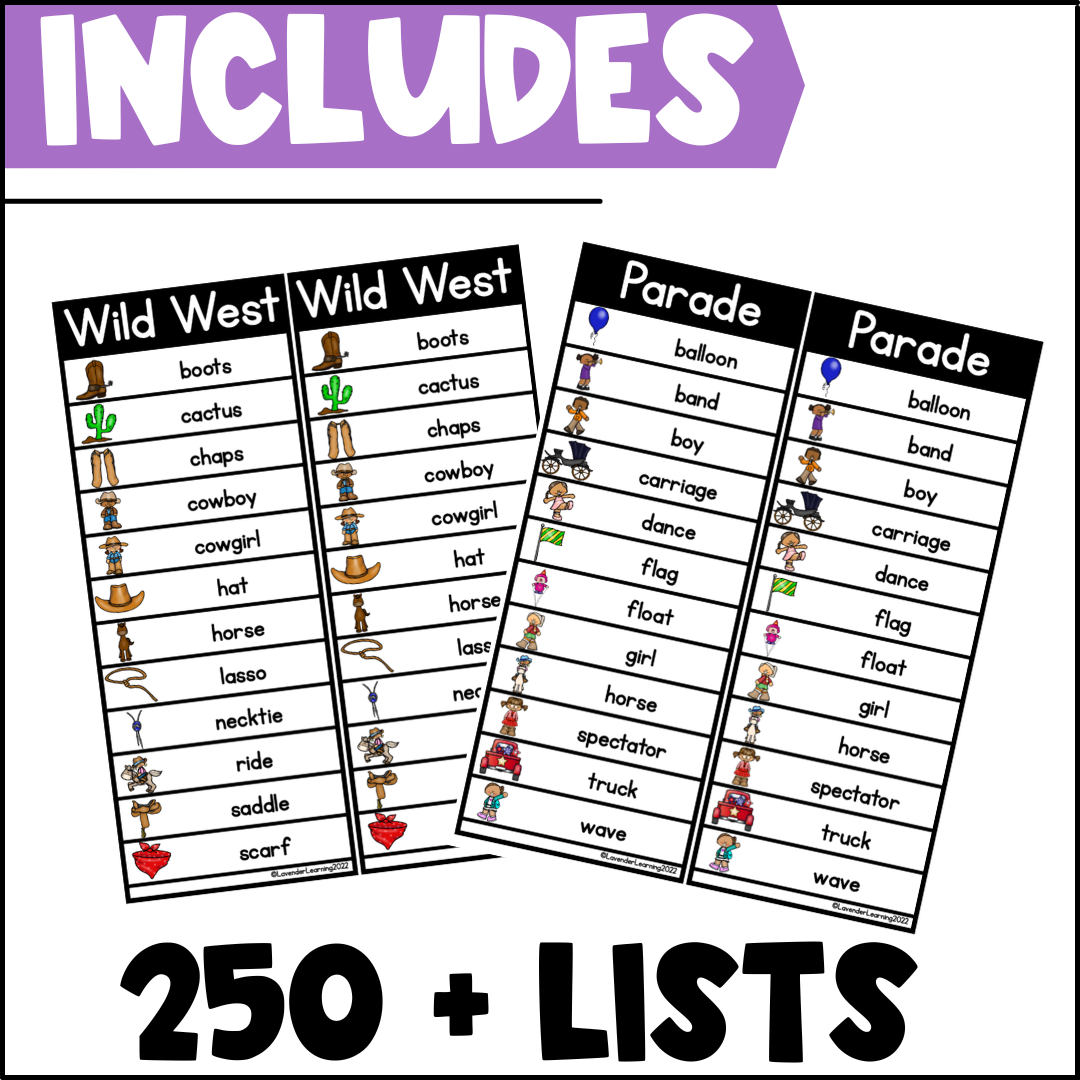 Dictionaries with Pictures for Kindergarten Writing Centers ...