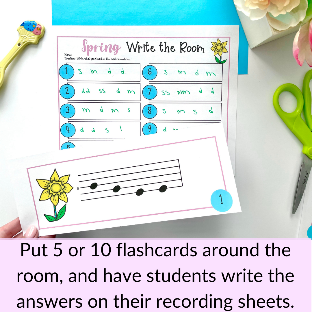 Do Re Mi Spring Melody Write the Room Re Solfege Patterns for ...