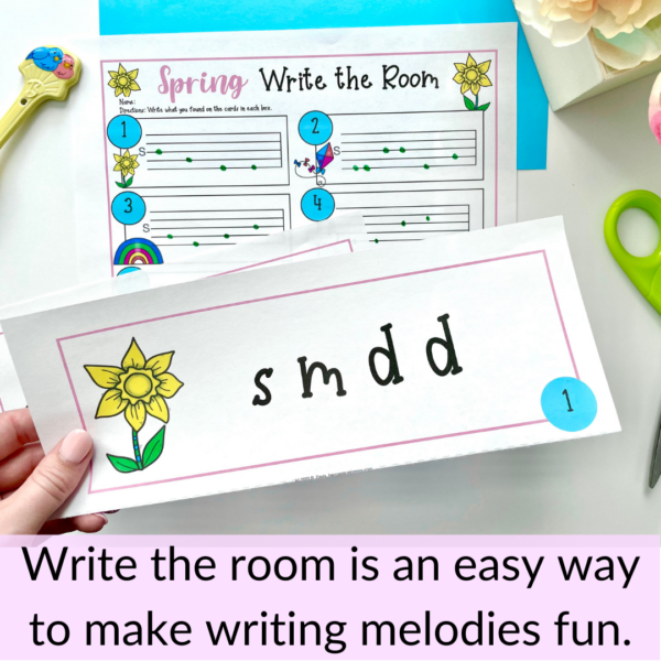 Spring Melody Write the Room Solfege Patterns BUNDLE for Elementary ...