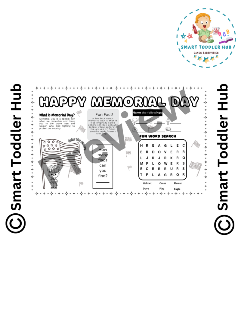 Memorial Day Fun Activities Worksheet | Made By Teachers