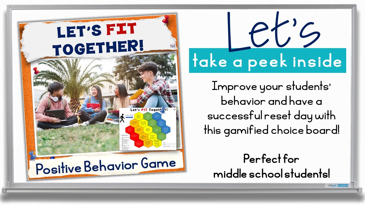 RESET Day Game - Positive Behavior Restorative Management for Any Class ...