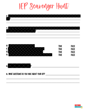 IEP Scavenger Hunt | Made By Teachers