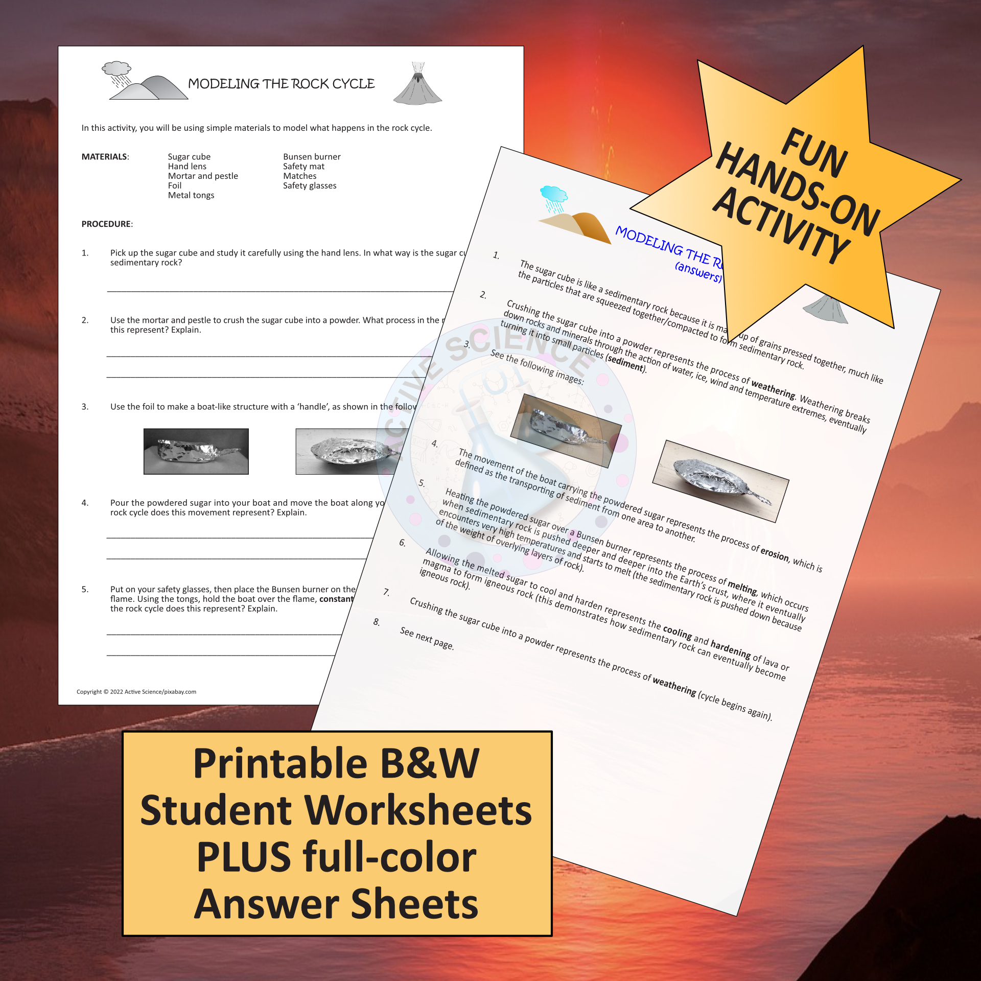 Rock Cycle: modeling activity (US edition) | Made By Teachers