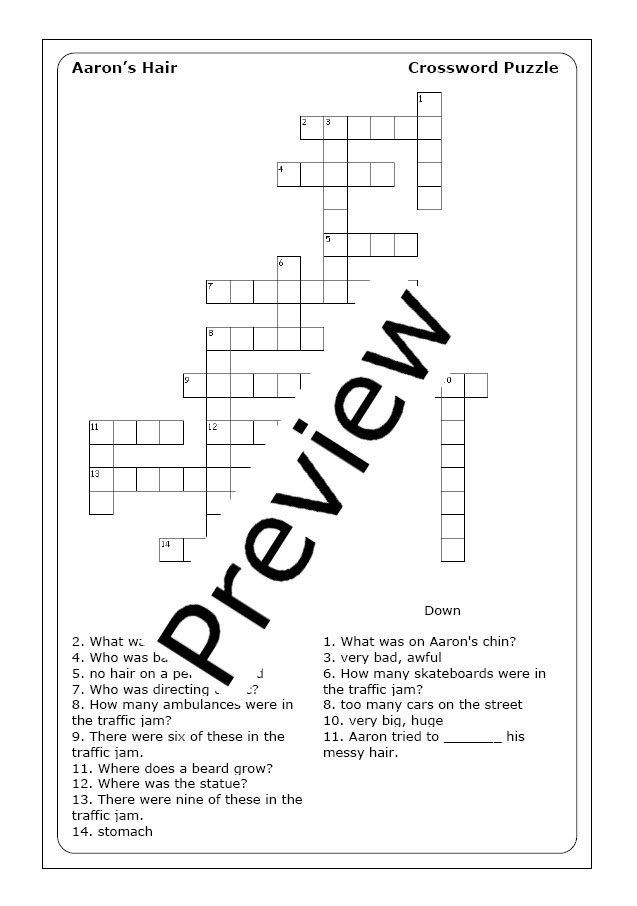 Robert Munsch "Aaron's Hair" worksheets | Made By Teachers