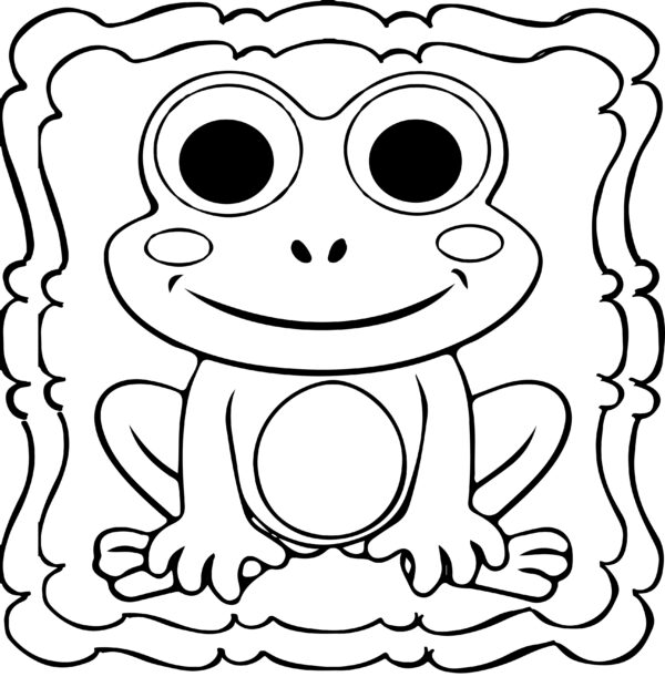 Frog Coloring Book : Easy and Fun Frogs Coloring Book for Kids | Made ...
