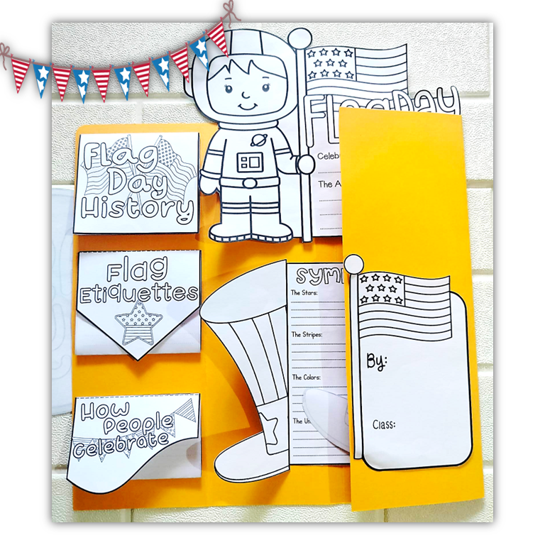 Flag Day Lapbook with Reading Comprehension Activities | Made By Teachers