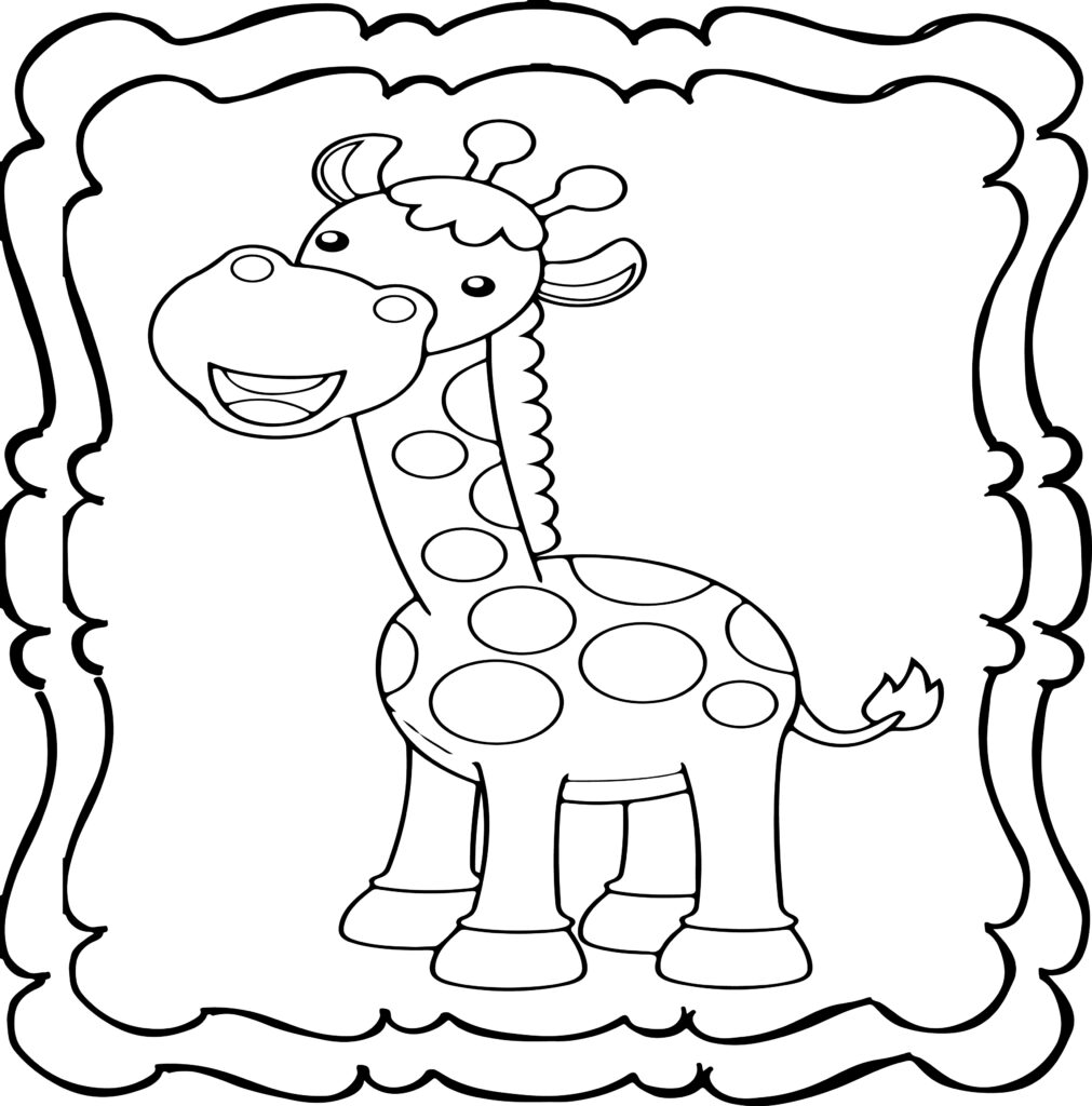 Giraffe Coloring Book : Easy and Fun Giraffes Coloring Book for Kids ...