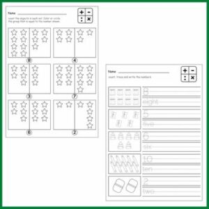 Kindergarten Math Practice Set | Made By Teachers