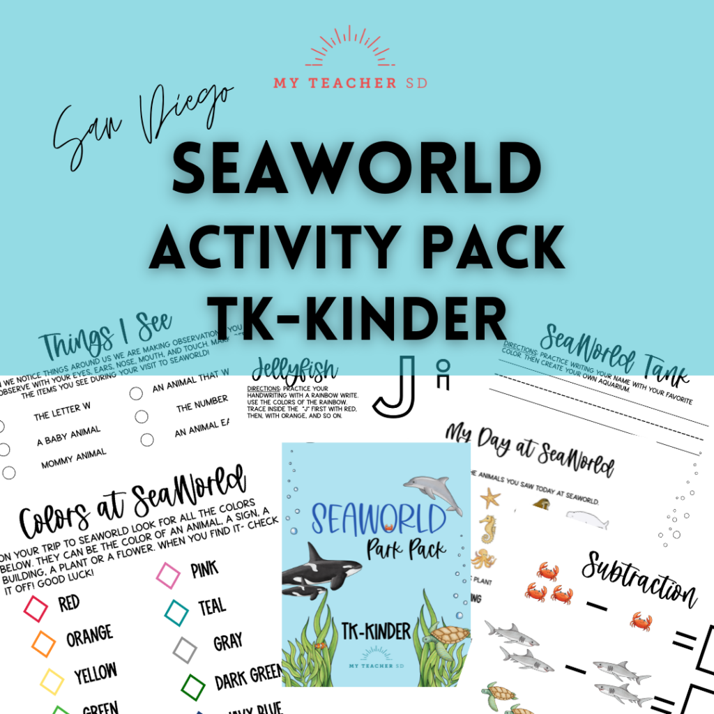 SeaWorld Activity Pack for TK-Kinder | Made By Teachers