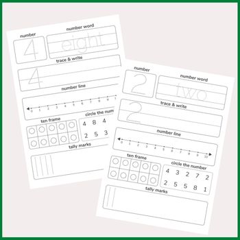 Kindergarten Math Printable Number 01-20 | Made By Teachers