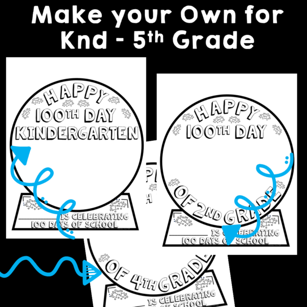 100th Day of School Activities & Craft | Writing Math Mazes & Coloring ...