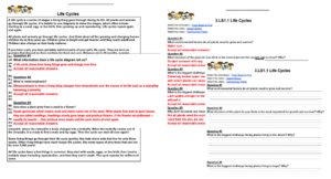3rd Grade Life Cycles 3.LS1.1 Activities | Made By Teachers
