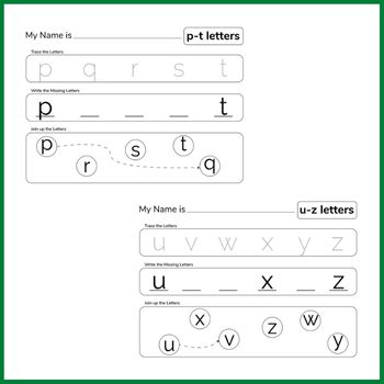 Kindergarten Practice Alphabet | Made By Teachers