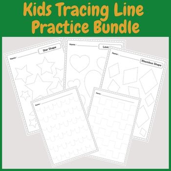 Kids Tracing Line Practice Bundle | Made By Teachers