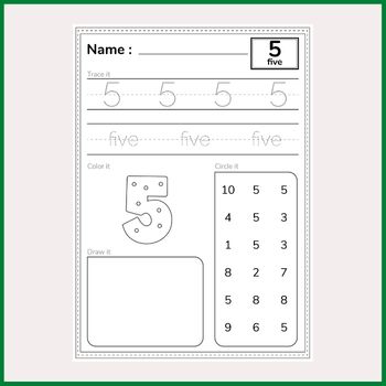 Kindergarten Math Practice Set | Made By Teachers