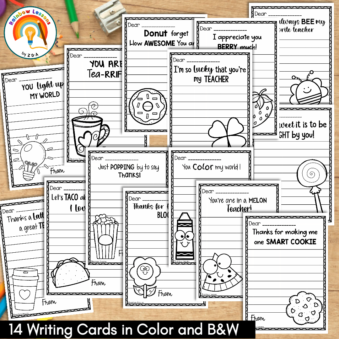 Teacher Appreciation Writing Prompts | Teacher Appreciation Week ...