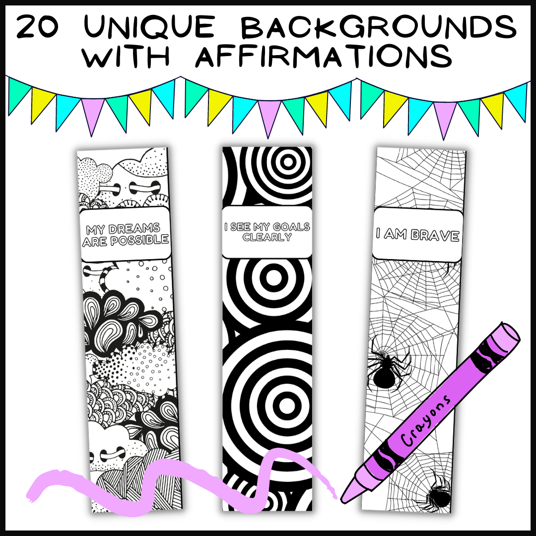 Early Finishers l State Testing Affirmation Coloring Bookmarks for SEL ...