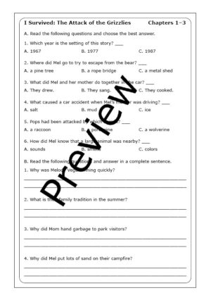 Lauren Tarshis "I Survived the Attack of the Grizzlies, 1967 ...