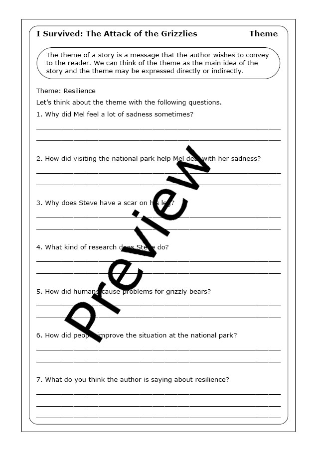 Lauren Tarshis "I Survived the Attack of the Grizzlies, 1967 ...