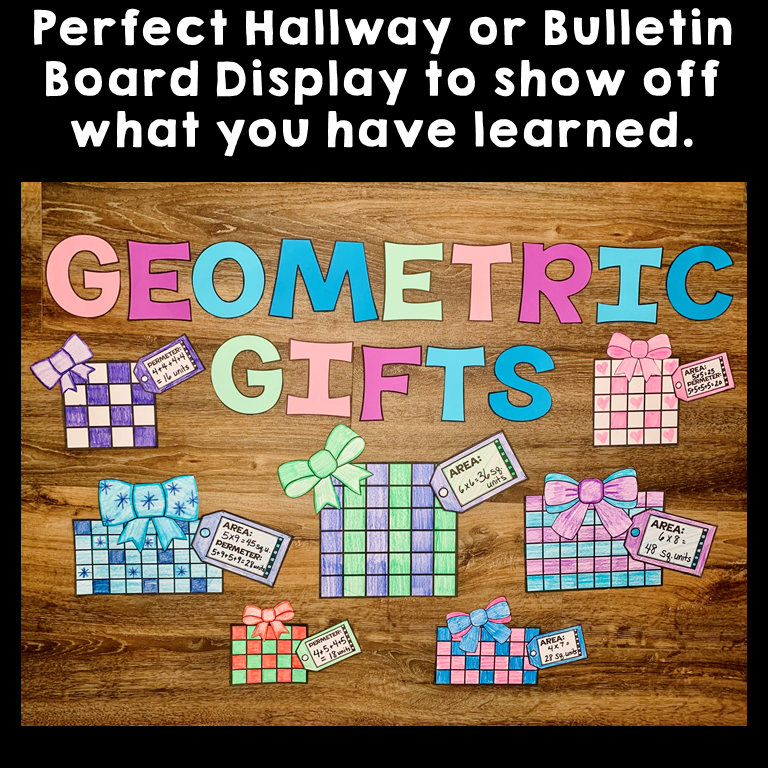 Area and Perimeter Math Craft | Multiplication Arrays | Geometry | Made ...